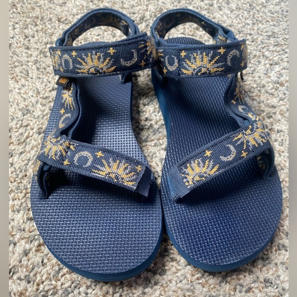 Teva | Shoes | Sun And Moon Insignia Blue Teva Sandal | Poshmark